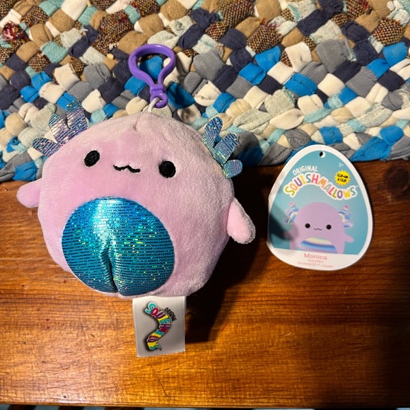 Squishmallows | Toys | Squishmallow Monica The Axolotl Clip 35 Nwt ...